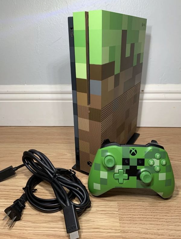 Xbox one S (Minecraft Edition) 1TB limited Edition. $199 for Sale in ...