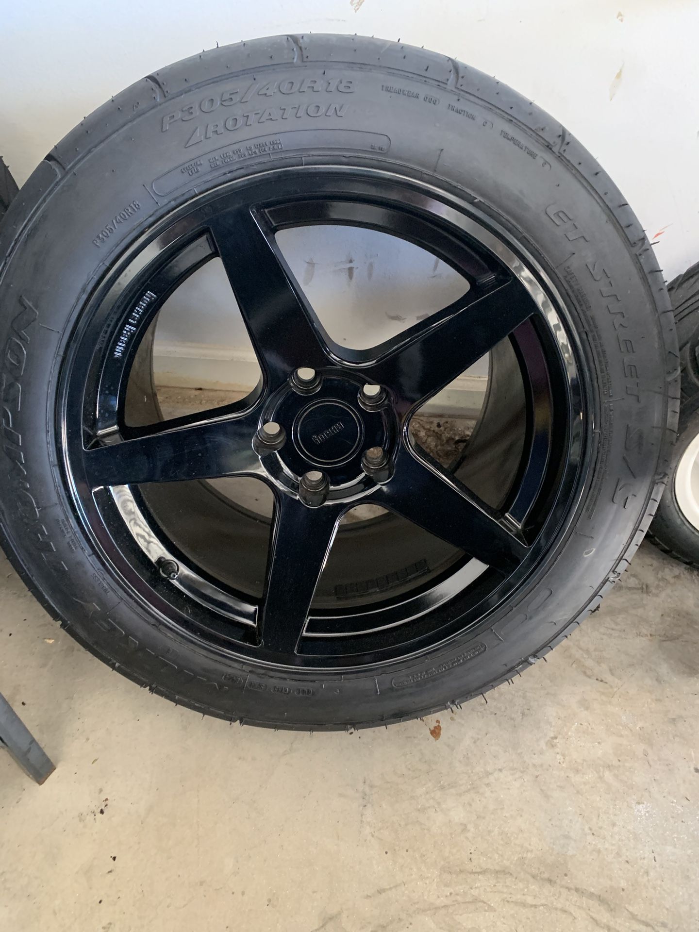 2-18” Rocket Racing Rims W M/T ET Street SS Tires 305/40/18 Has TPMS ...