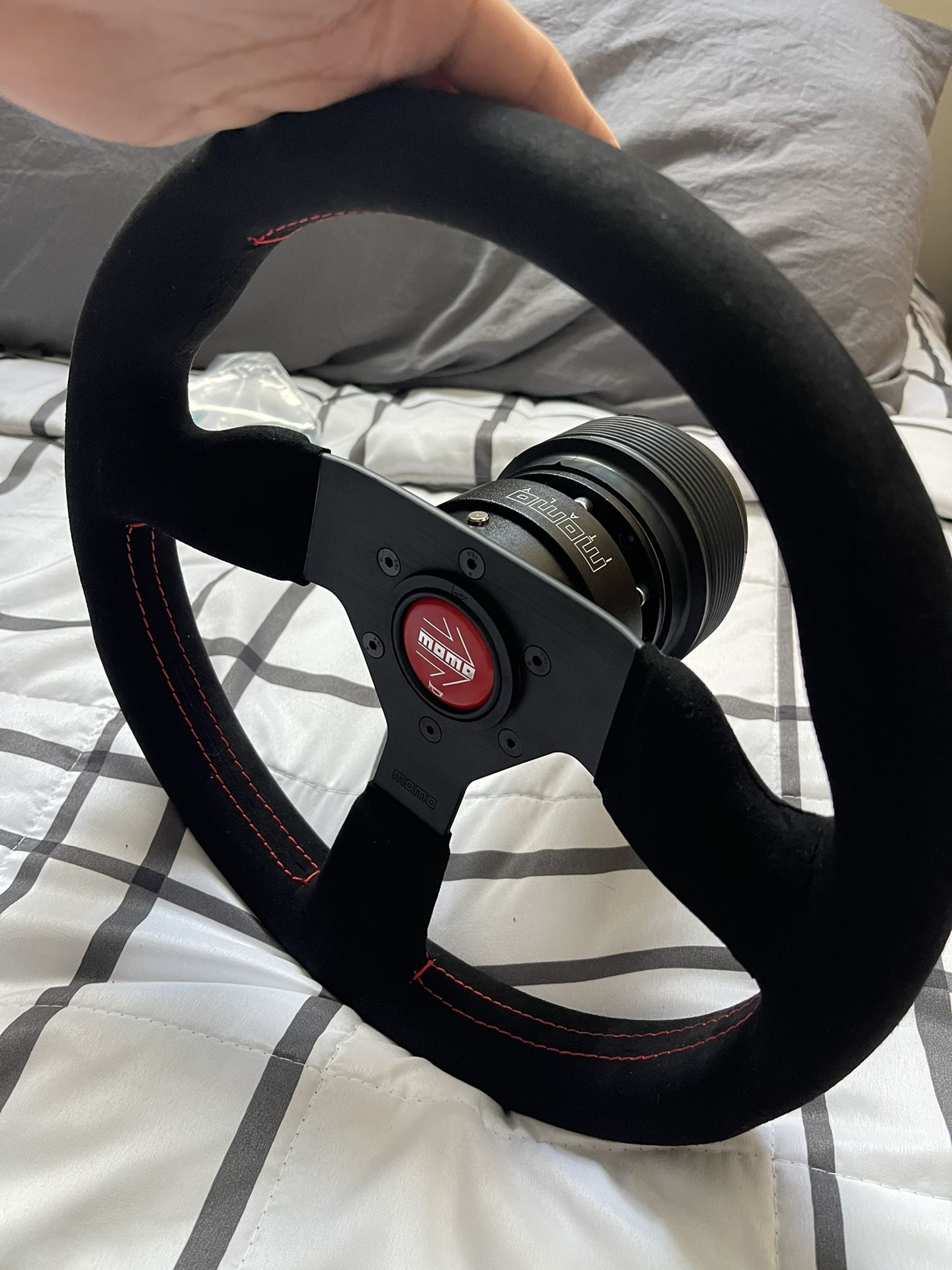 Wheel Spacer MOMO Tuner Steering Wheel & Honda NSX-R Horn Button & Hub ...
