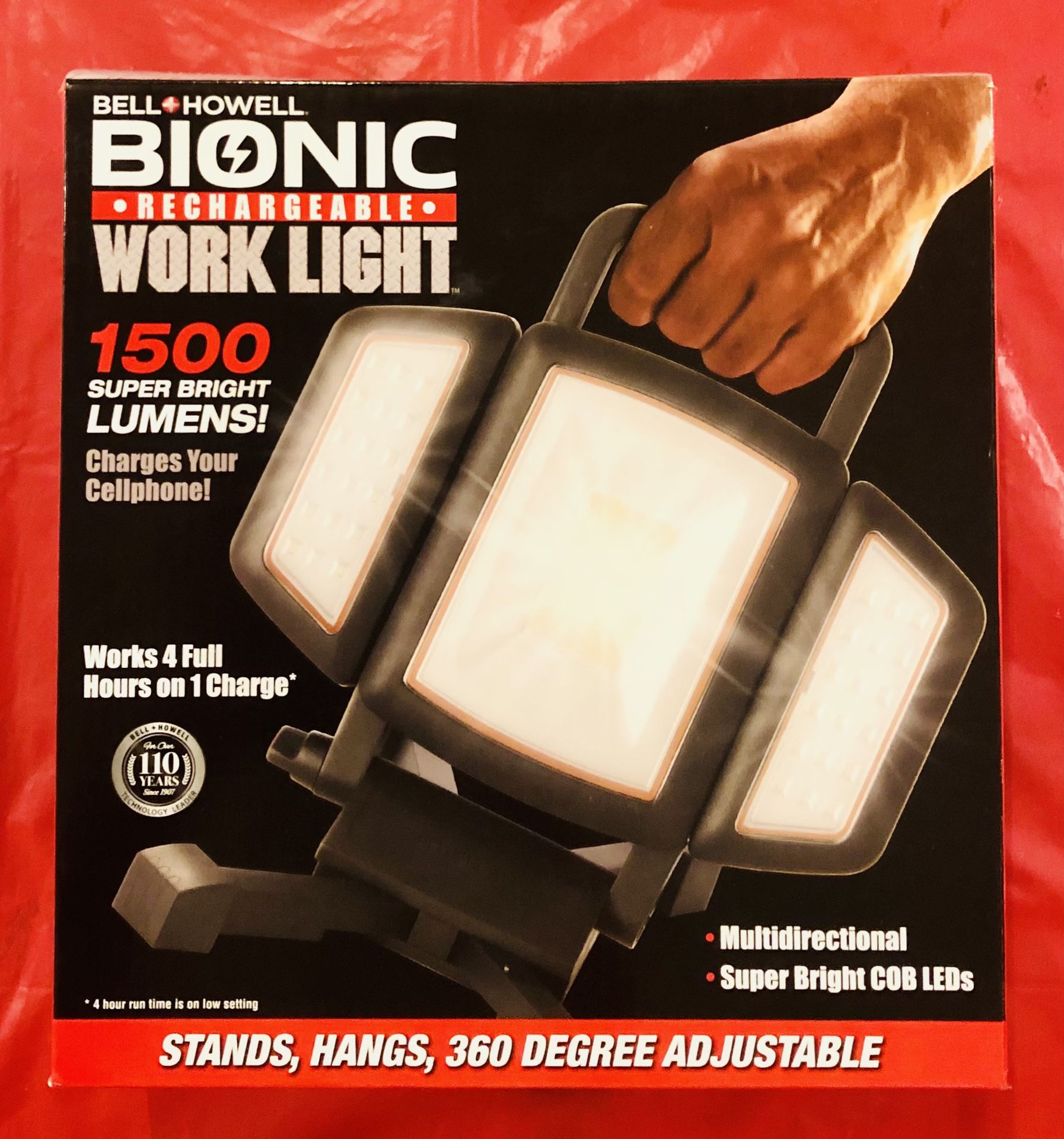 Bionic Rechargeable Work Light- 1500 Lumens for Sale in Bakersfield, CA ...