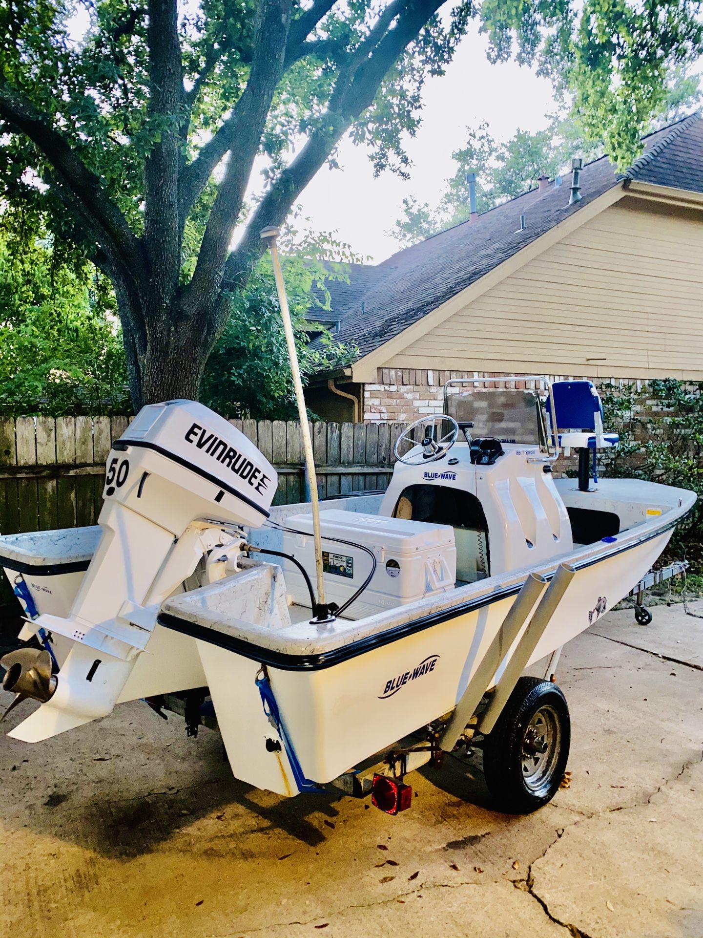 2000 Blue Wave 165 T Special Center Console Bay Boat Water Ready for ...