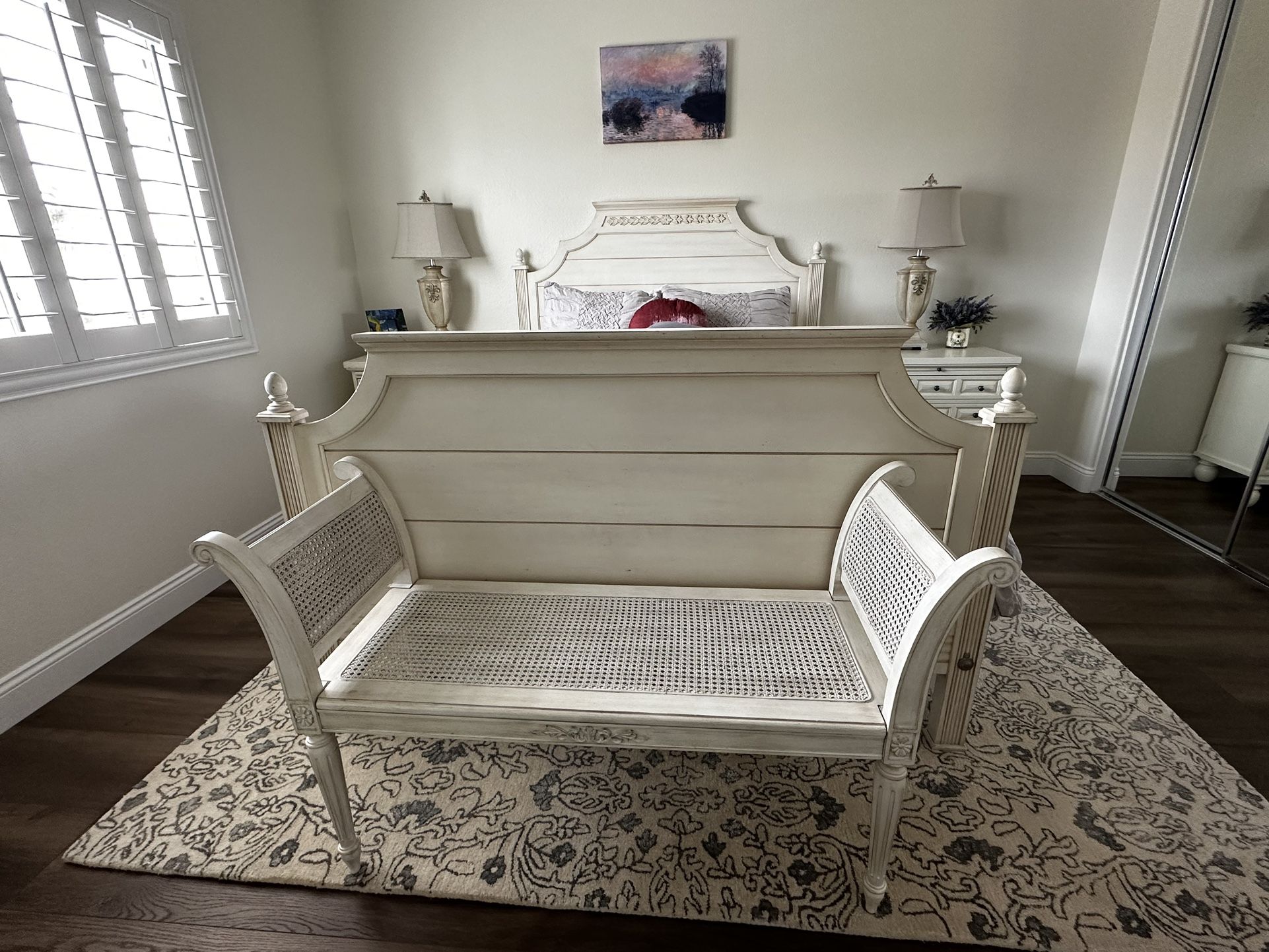 Ballard Designs Wicker/Rattan Bench for Sale in Las Vegas, NV - OfferUp