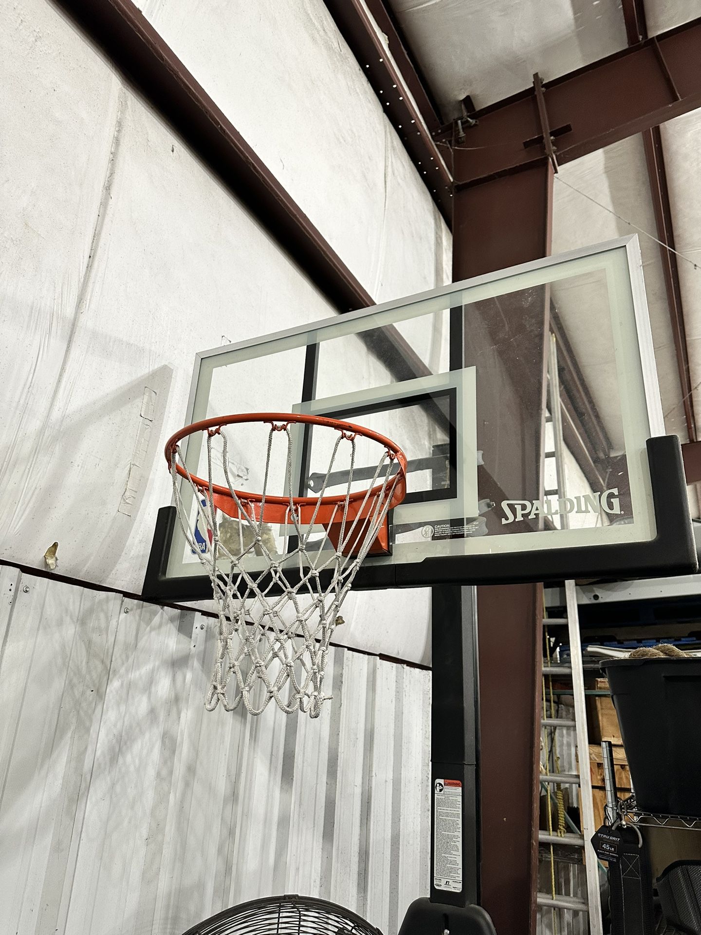 Spaulding 54” Glass Portable Basketball Hoop for Sale in Porter, TX ...