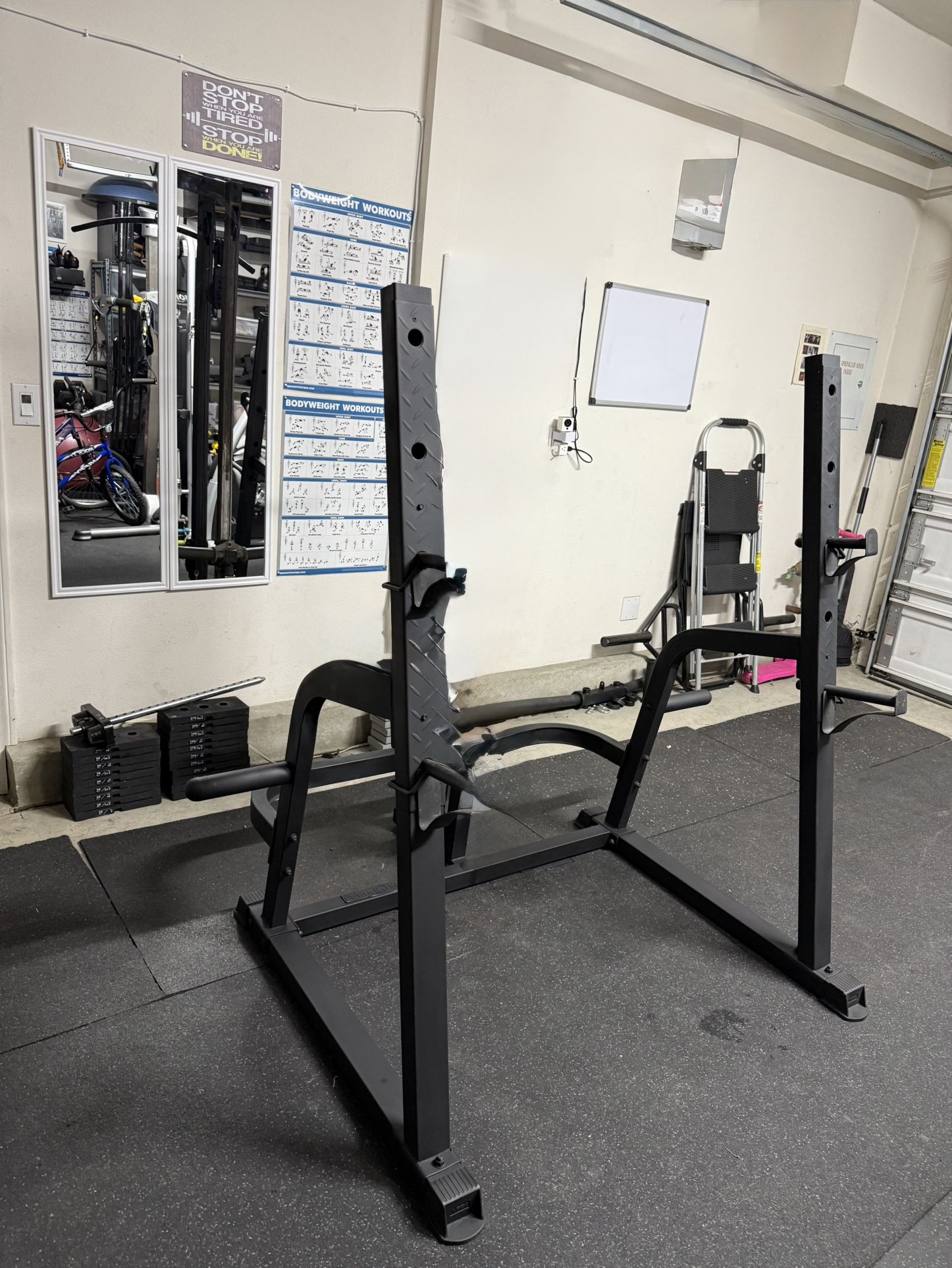 Olympic Squat And Weight Bench Rack for Sale in Ontario, CA - OfferUp