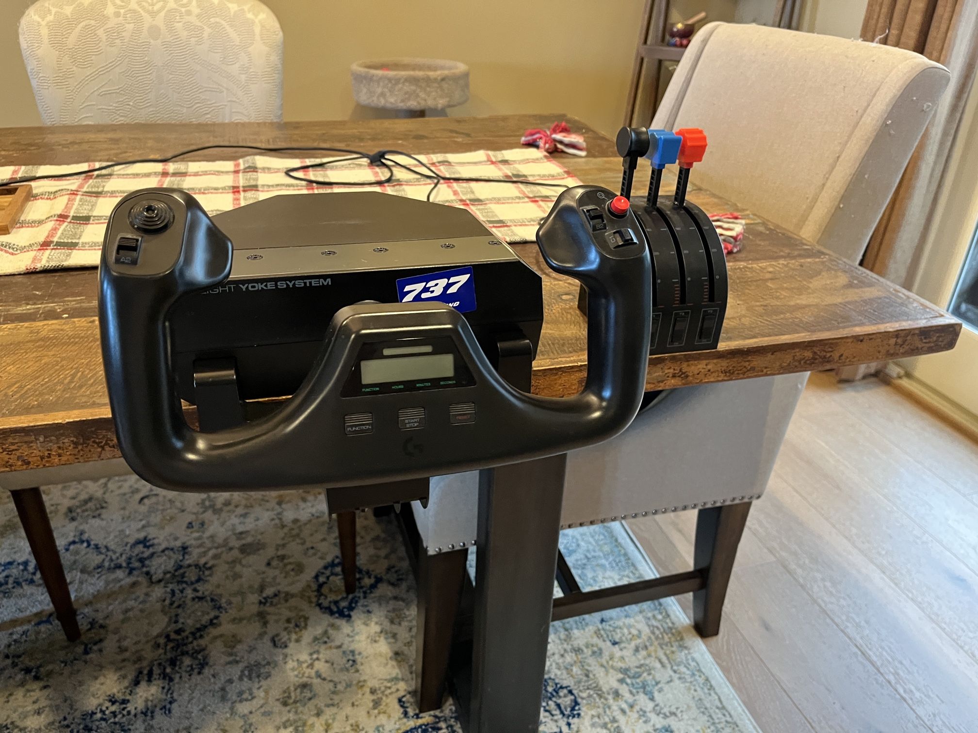 Logitech Pro Flight Yoke And Throttle Quadrant for Sale in Rolling ...