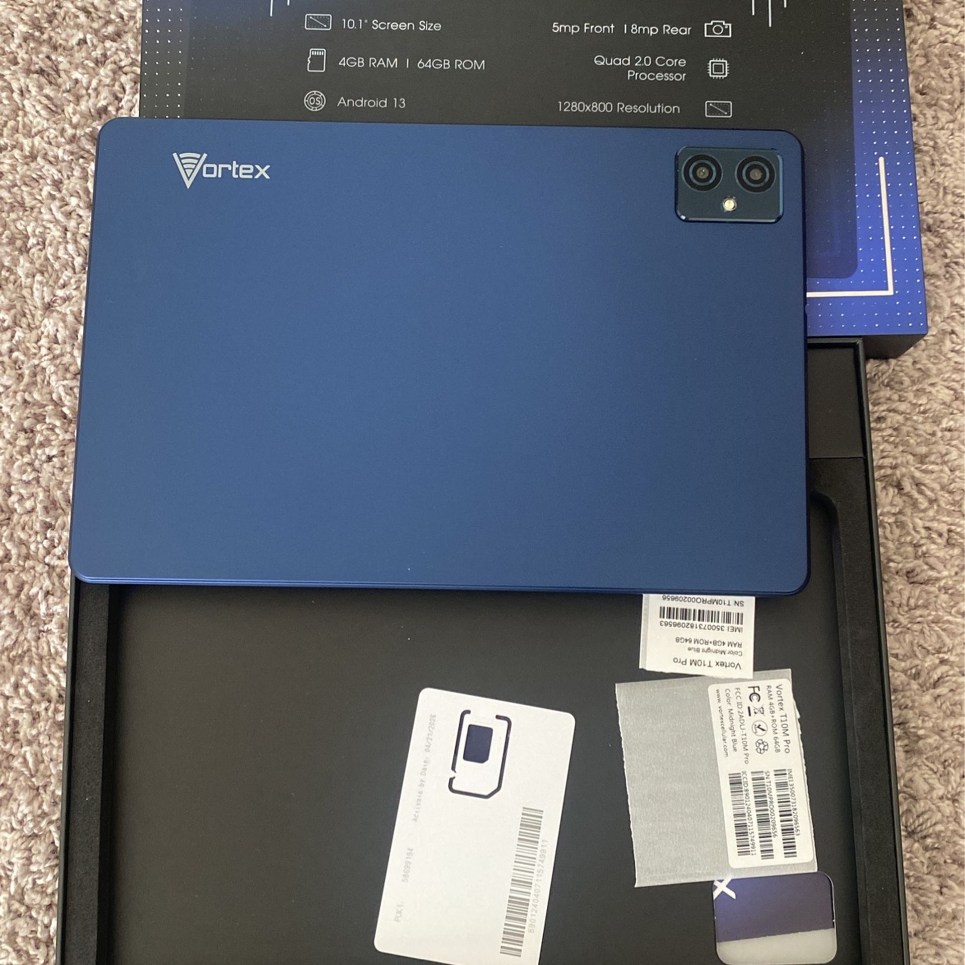 Vortex T 10M Pro Tablet Unlocked Brand New for Sale in Owings Mills, MD ...