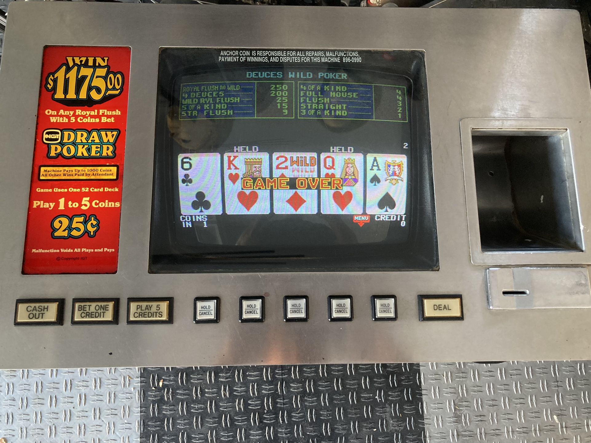 IGT Multi Game Video Poker Machine slot Machine for Sale in Las Vegas ...