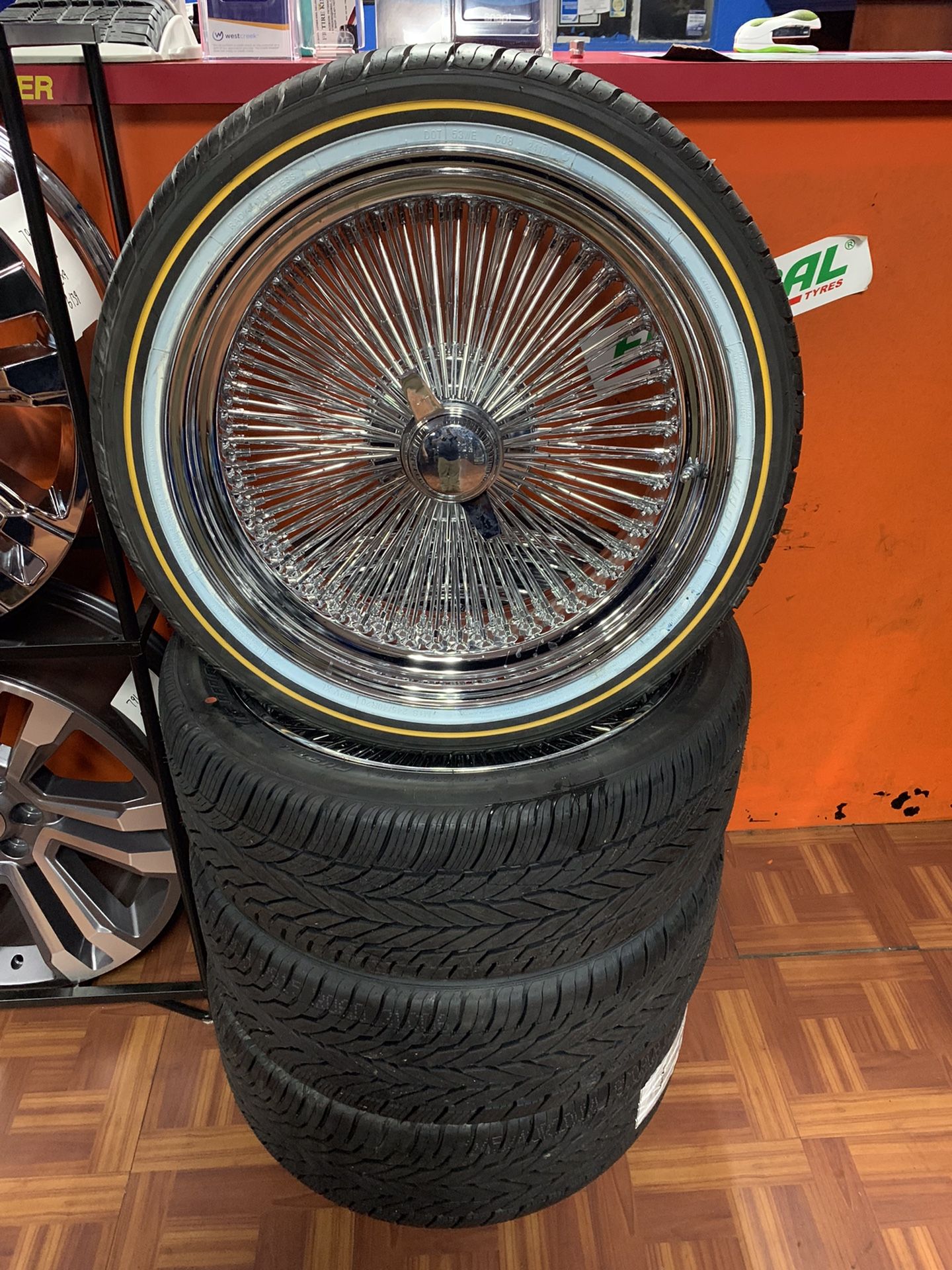 20s spoke wheels with 245/40/20 vogue tires for Sale in Dallas, TX ...