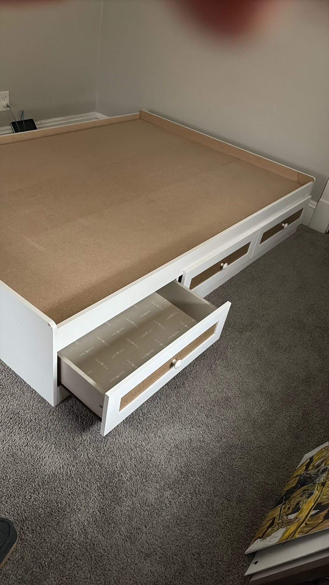 Full Size Bed Frame, 3 Drawer Storage for Sale in Cleveland, OH - OfferUp