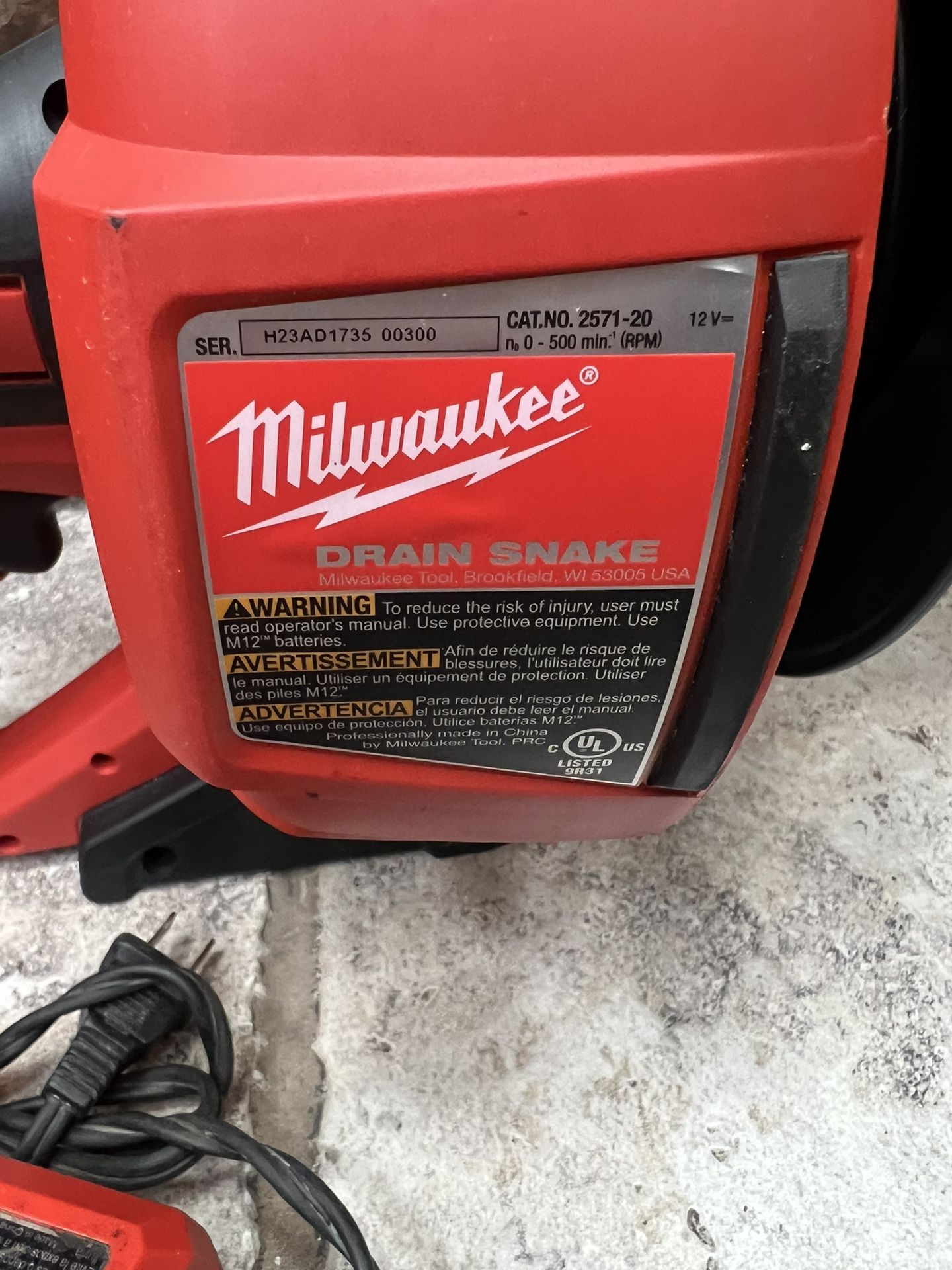 Milwaukee 2571-20 M12 Drain Snake Cleaning Machine,Milwaukee,Milwaukee ...