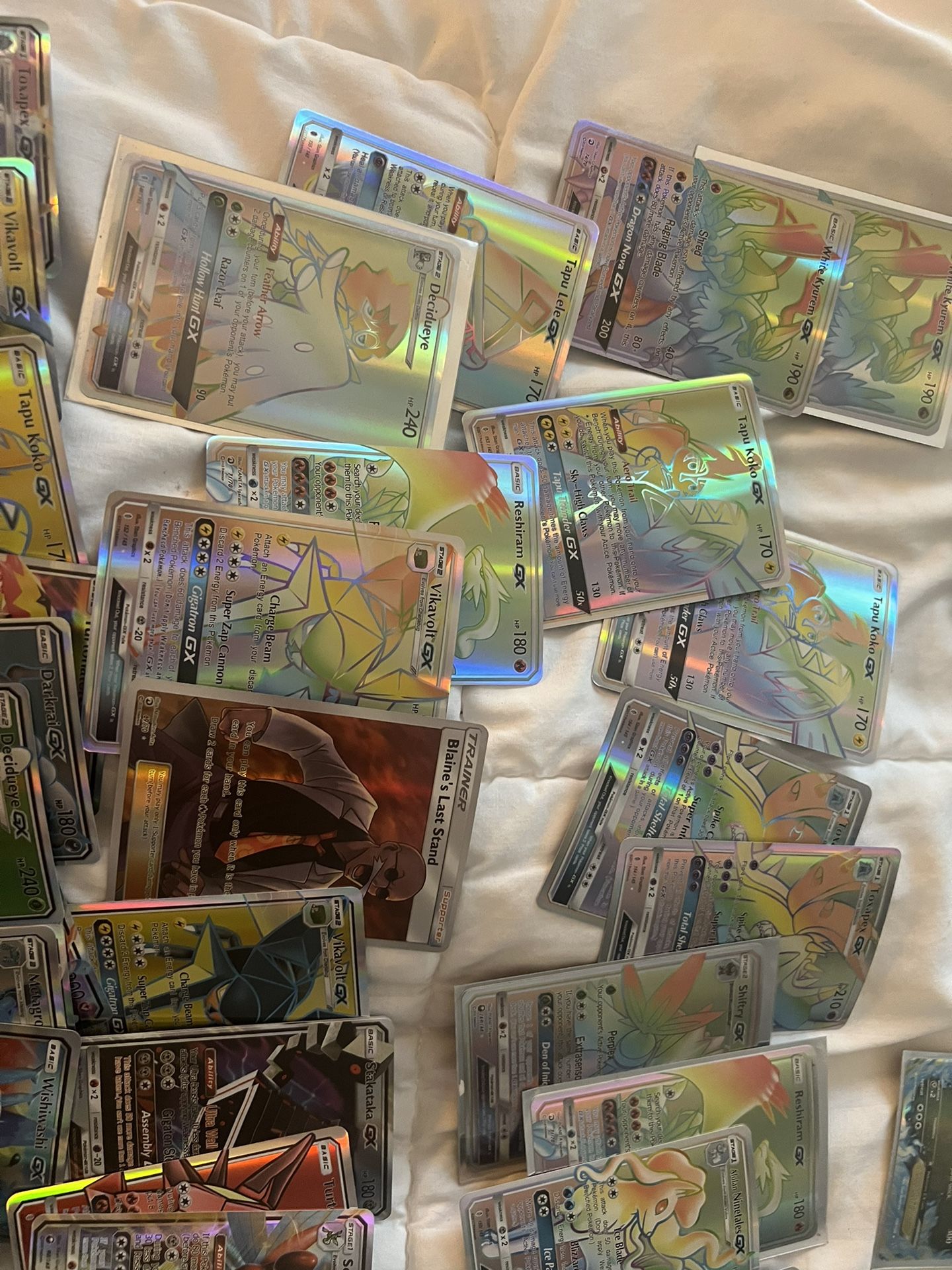 HUGE LOT of 289 Pokemon GX All Holographic / Shiny / Rare Trading Cards ...