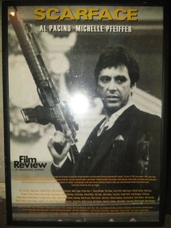 Framed Scarface Poster