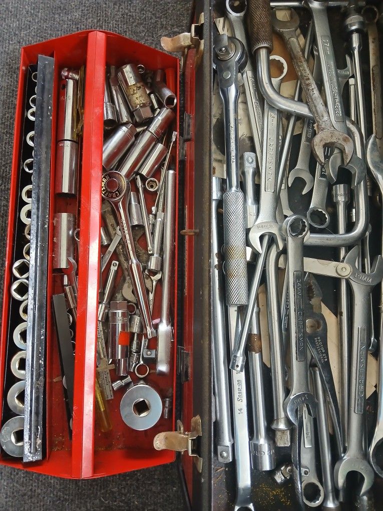 Craftsman Wrench And Sockets Sets Plus Lumidor Machinist Toolbox, With ...