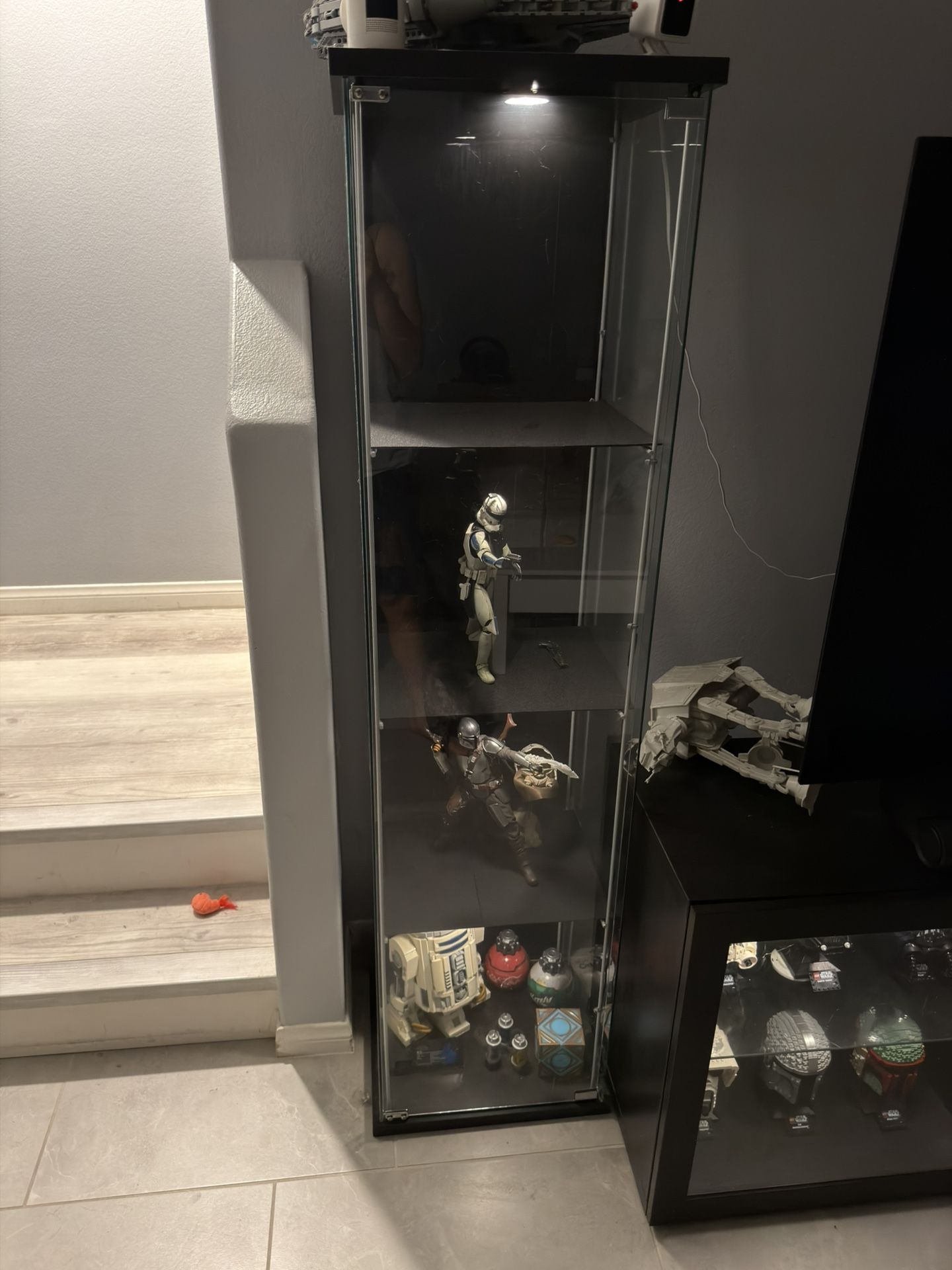 2 Ikea Detolf Glass Display Case for Sale in Chino Hills, CA - OfferUp