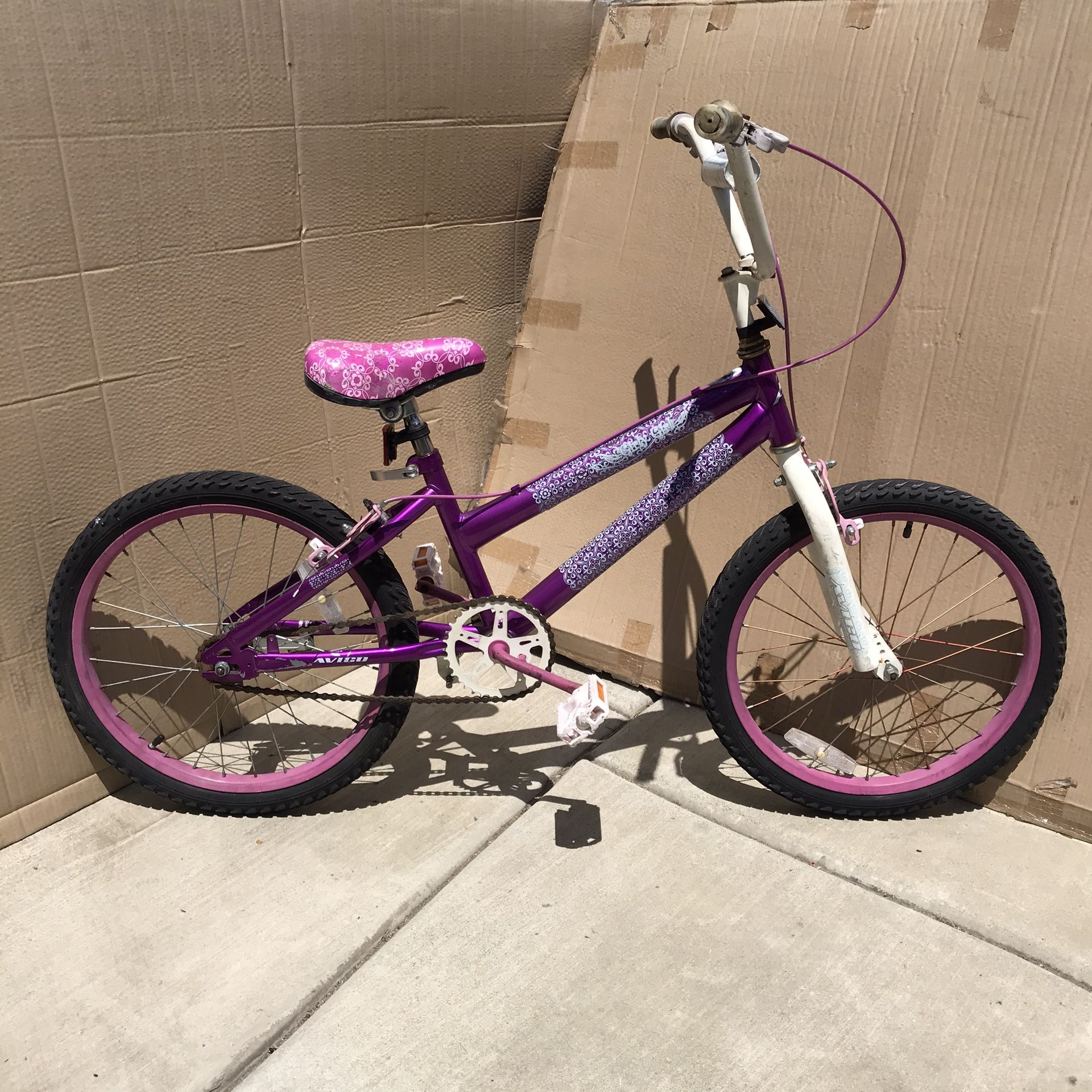 Avigo Girly Girl 20" Bike Girls Purple Ready To Ready! New Inner Tubes ...