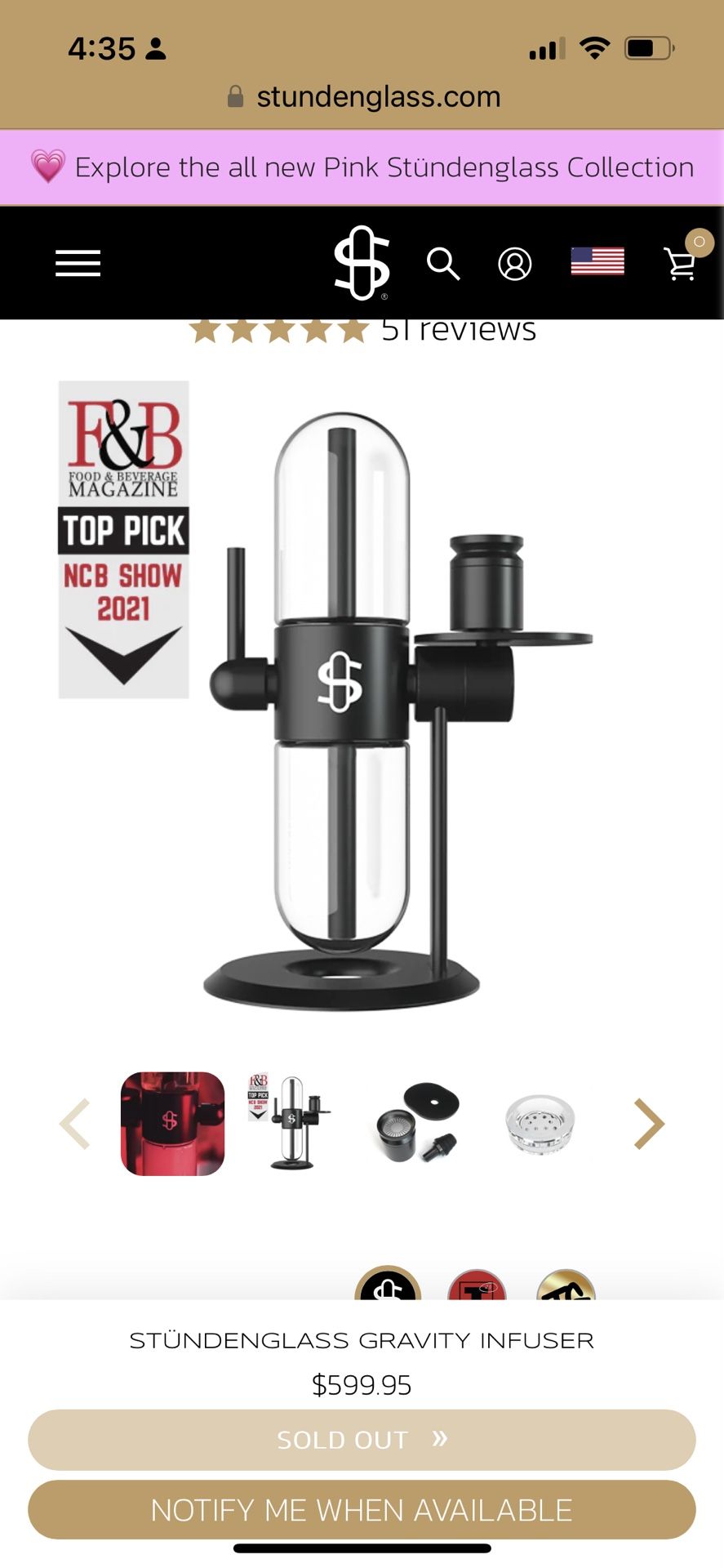 Studenglass Gravity infuser for Sale in Katy, TX - OfferUp