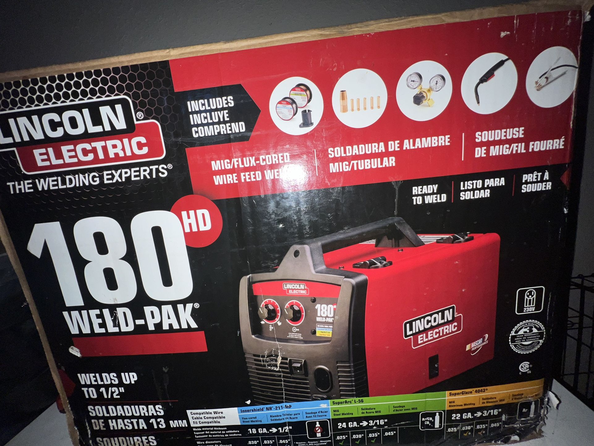 Weld-Pak 180 Amp MIG FLUX Wire Feed Welder for Sale in West Palm Beach ...