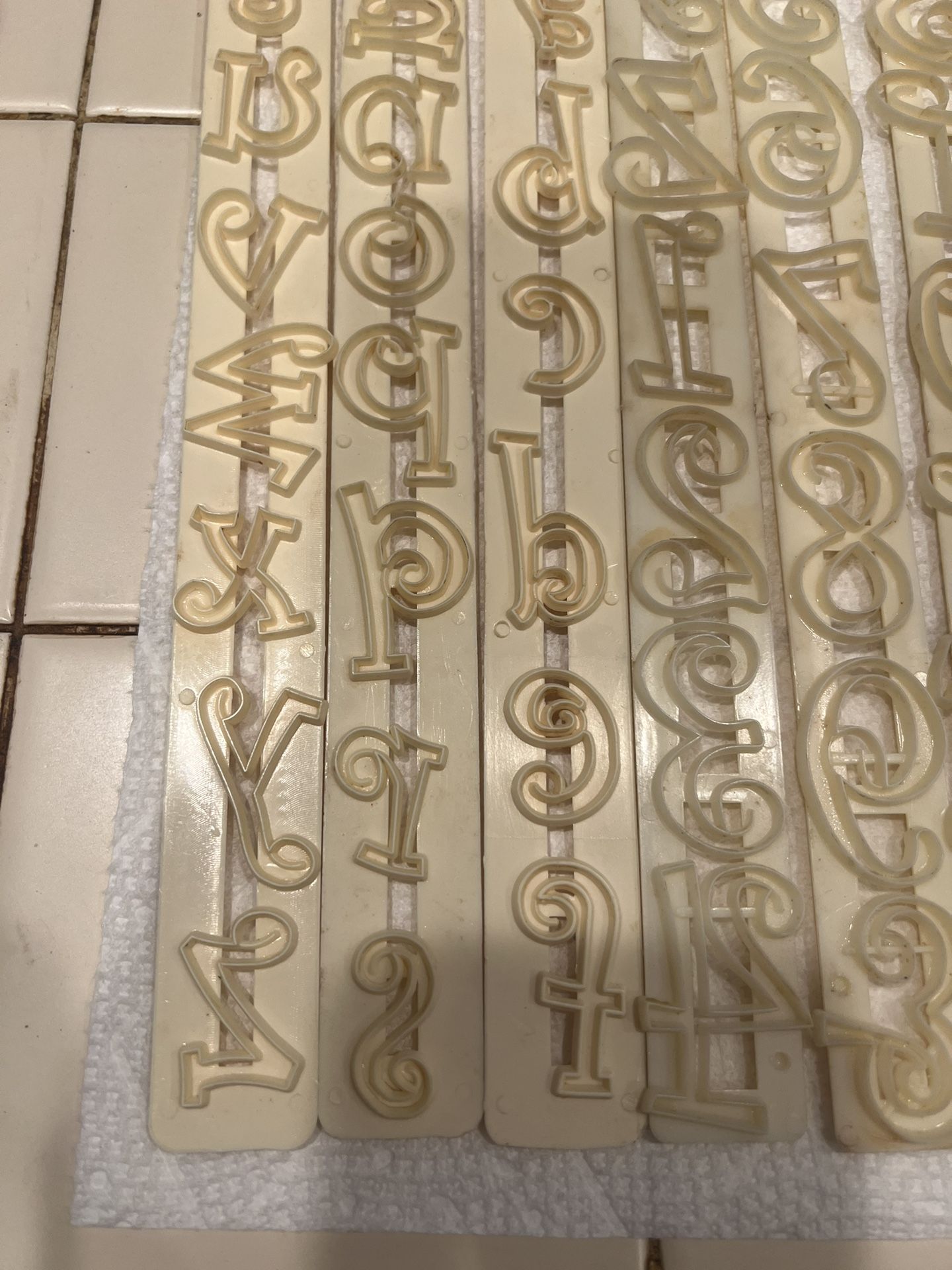 Funky Alphabet - Lower And Upper Case - & Numbers Stamp Mold for Sale ...