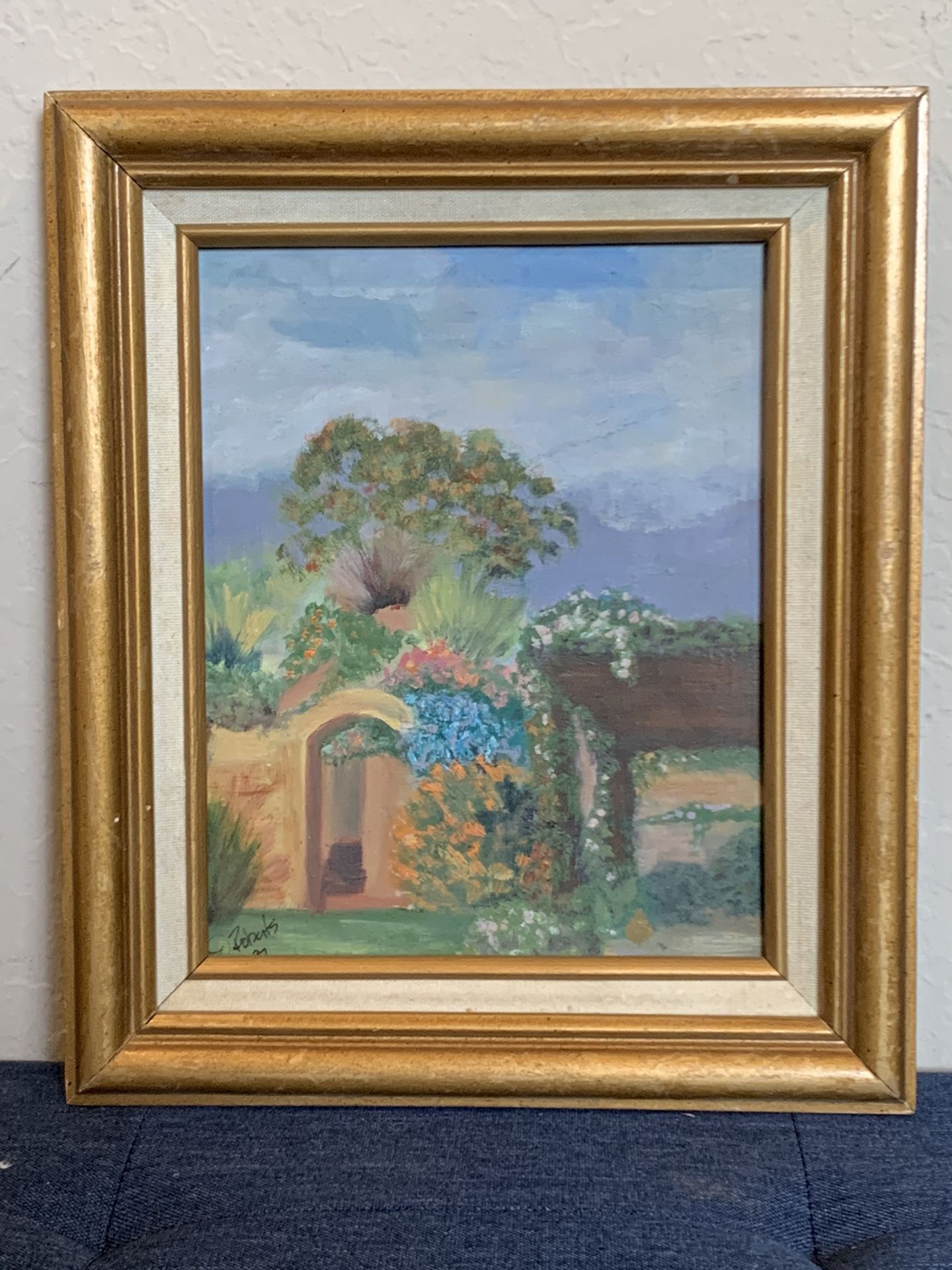 Impressionist 1997 Cal. Landscape Oil Painting "The Point at Lode" by ...