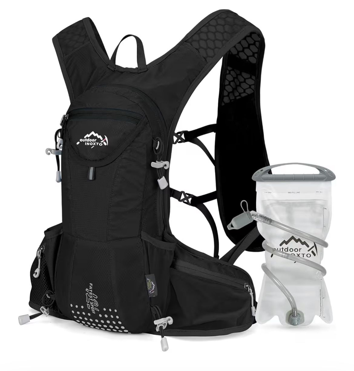 Hydration Pack Backpack, Lightweight Water Backpack with 2L Leakproof ...