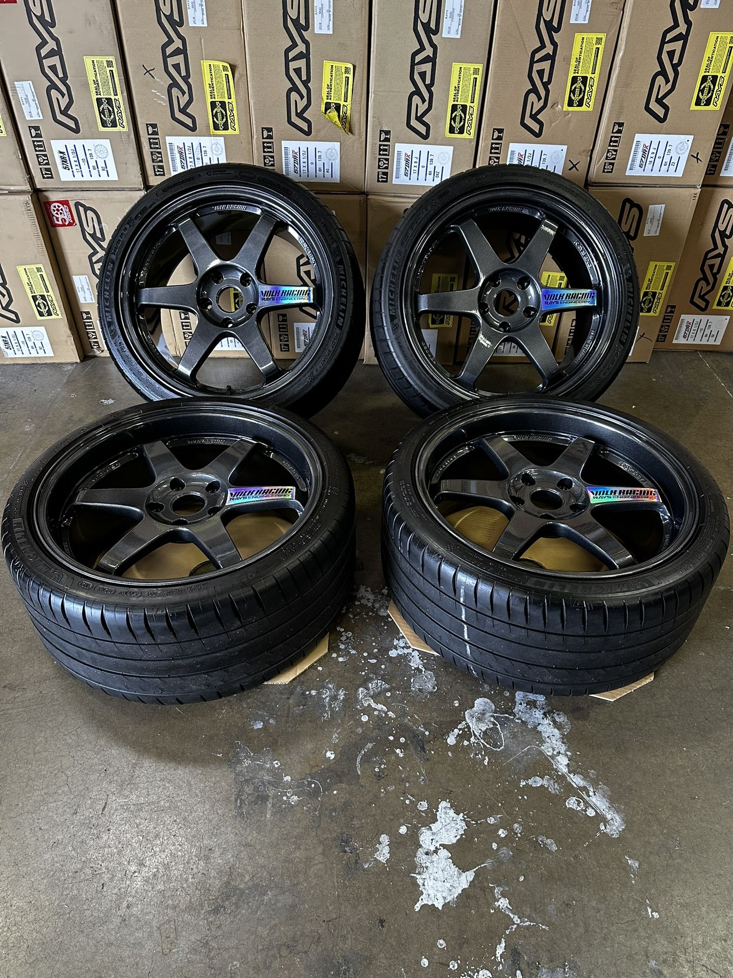 FS/FT Volk Racing TE37 & Tires 5x120 BMW F30 F32 F37 Chevy Chevrolet ...