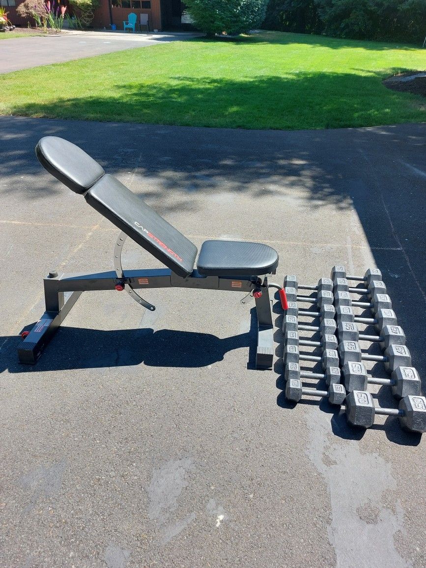 Dumbbell Set and Incline Bench for Sale in Marysville, WA - OfferUp