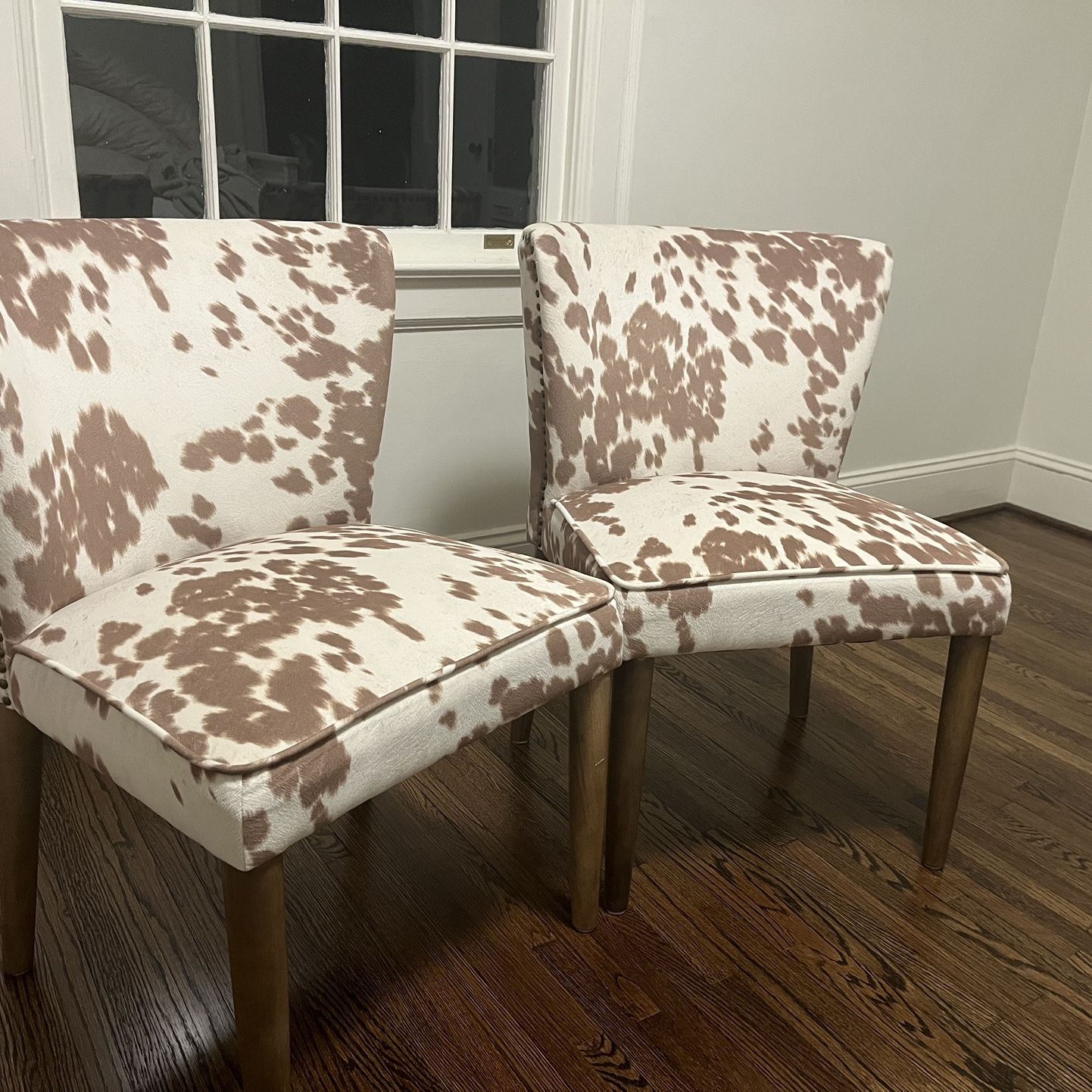 World Market Tan Cow Print Chairs for Sale in Charlotte NC OfferUp