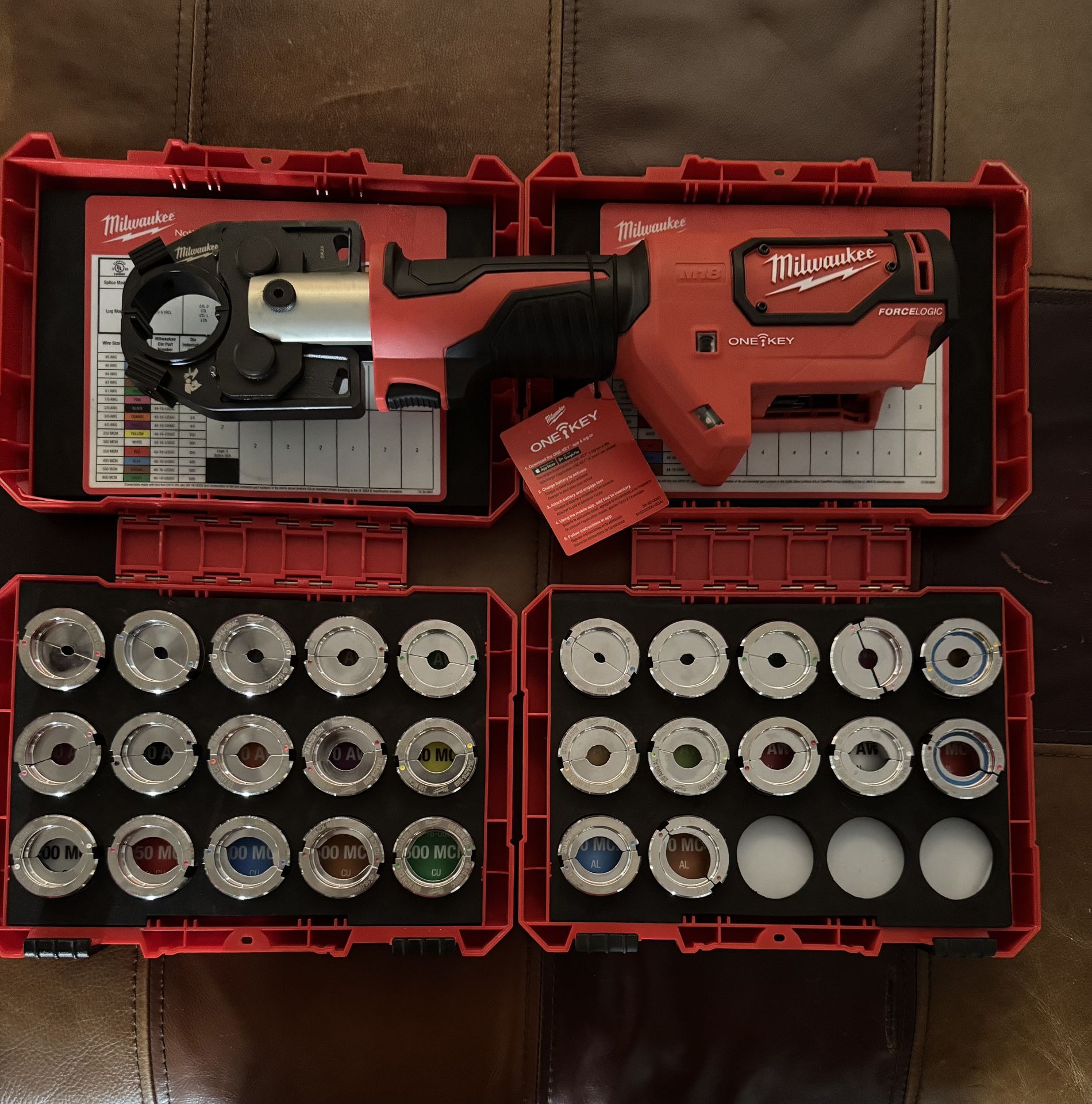 Milwaukee M18 2679-20 600 MCM Crimper with Copper & Aluminum Dies for ...