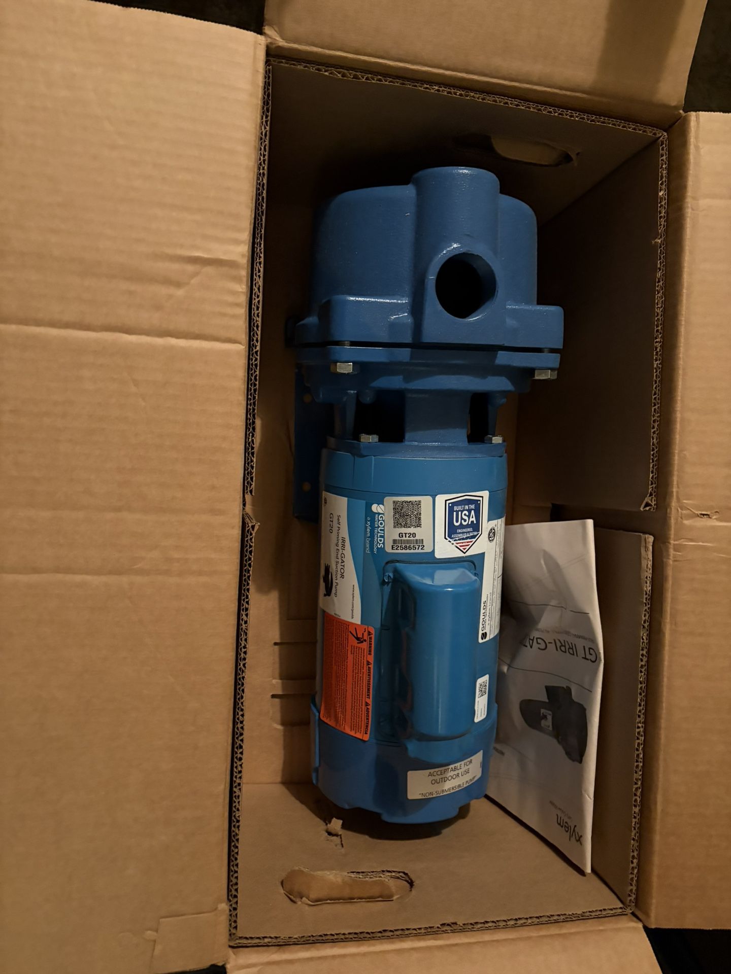 Water Pump Goulds GT20 IRRI-GATOR Self Priming Centrifugal Pump (2 HP ...