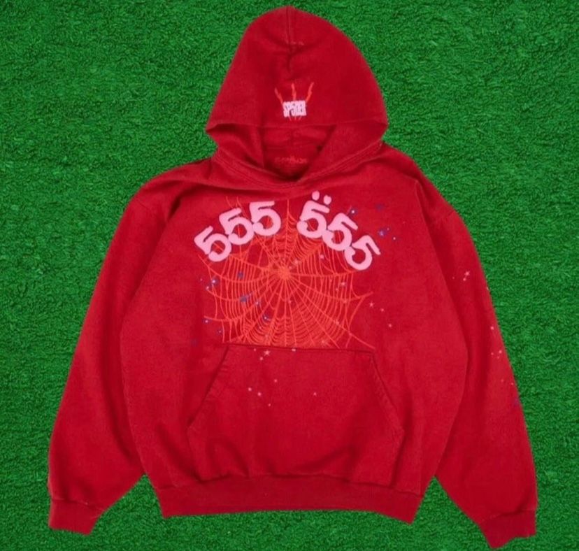 Sp5der Worldwide Red Angel Number 555 Hoodie Sweater Spyder New Size ...