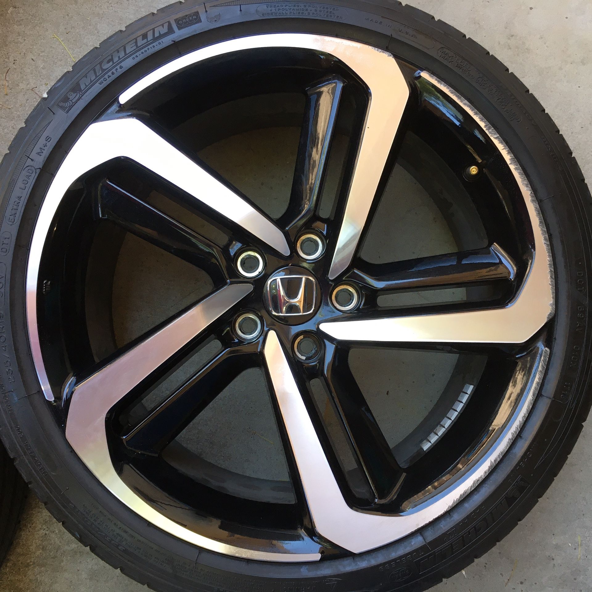 (4) 2019 19” OEM HONDA ACCORD SPORT FACTORY ALLOY WHEELS RIMS MICHELIN ...
