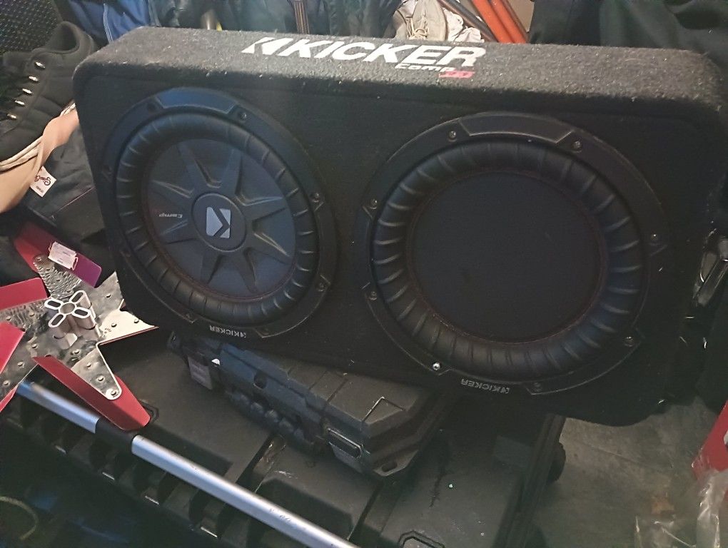 KICKER COMP SUBS IN CUSTOM ENCLOSURE for Sale in West Covina, CA - OfferUp
