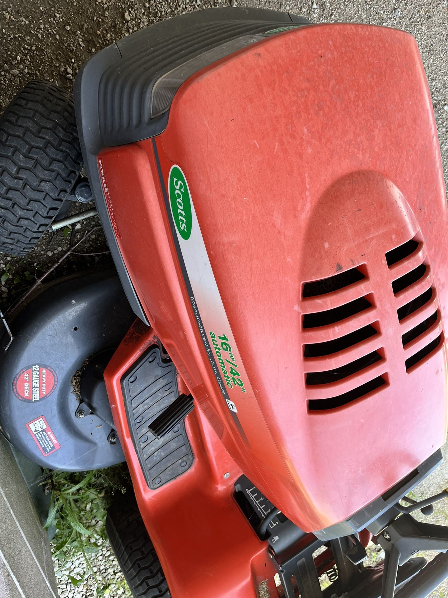 Scott’s S1642 16HP, 42” Cut Riding Lawn Mower Parts for Sale in ...