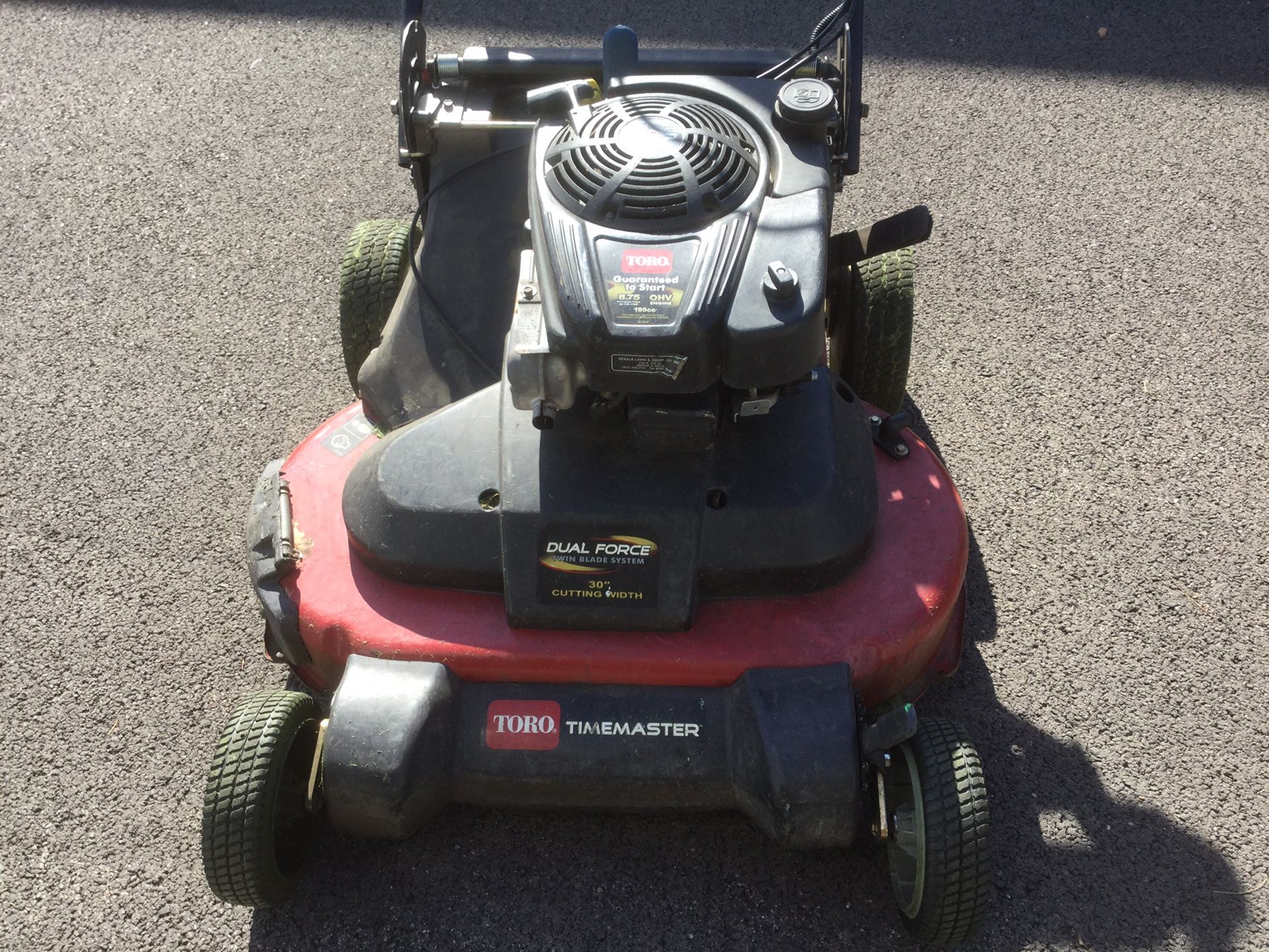 Toro Time master 30” Self Propelled, Self Start Mower for Sale in ...