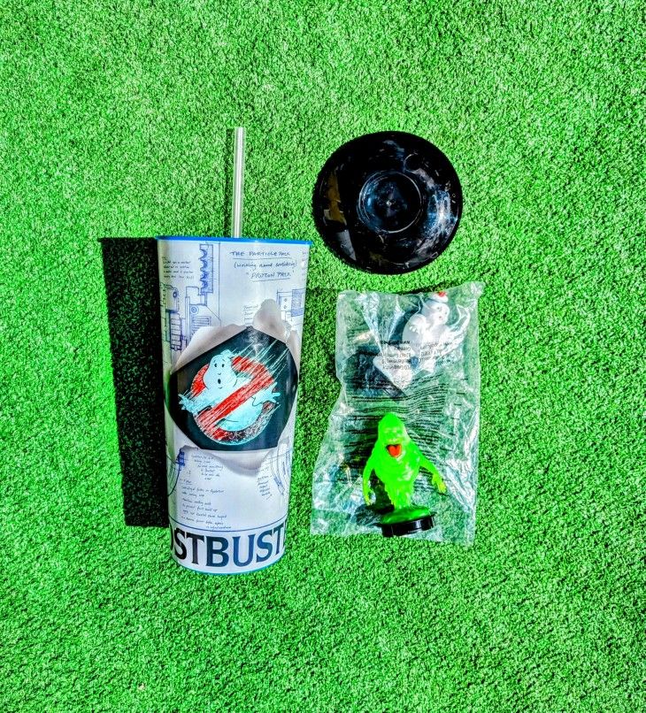 Ghostbusters: Frozen Empire Movie Slimer+Stay Puft Toppers Promo Drink ...