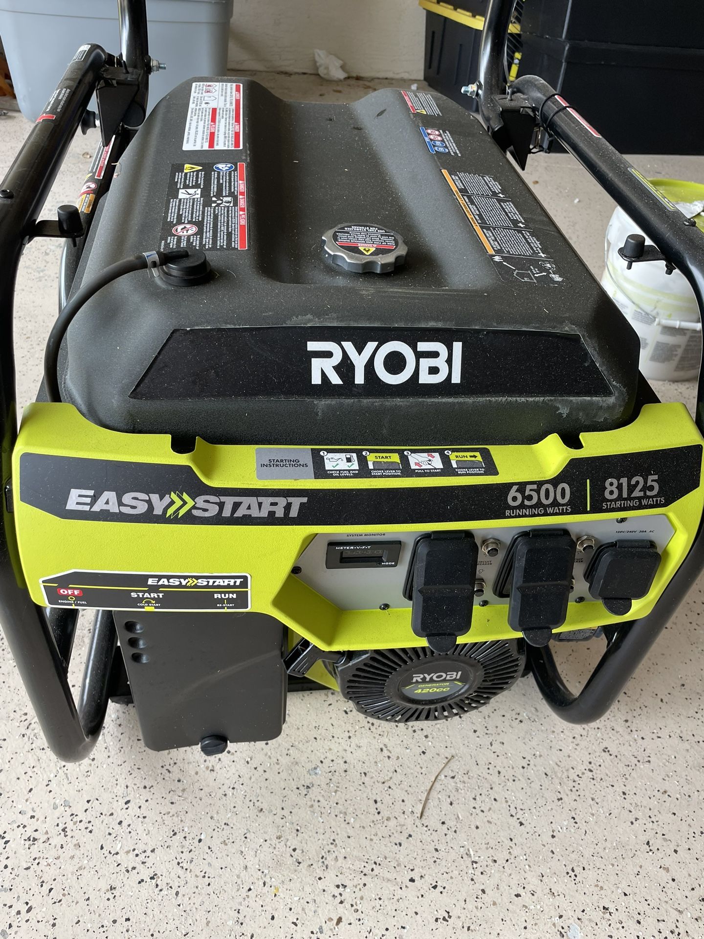 Ryobi Generator 6500 for Sale in Cape Coral, FL - OfferUp