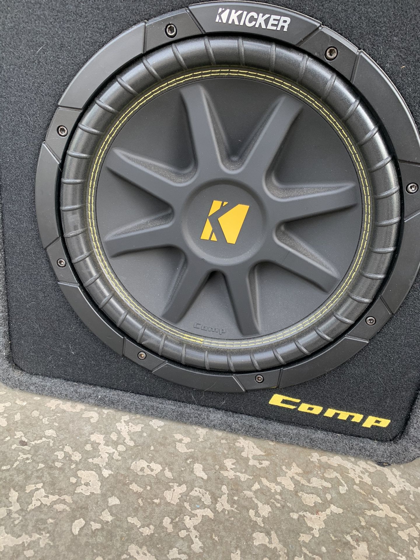 Kicker comp 12 subwoofer sub enclosure for Sale in Manteca, CA - OfferUp