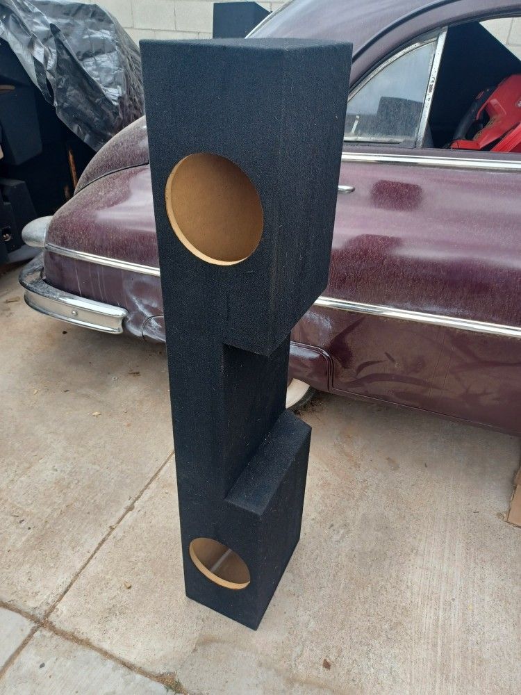 2-8" Forward Facing 99-06 Extended Cab Silverado Sealed Subwoofer Box ...