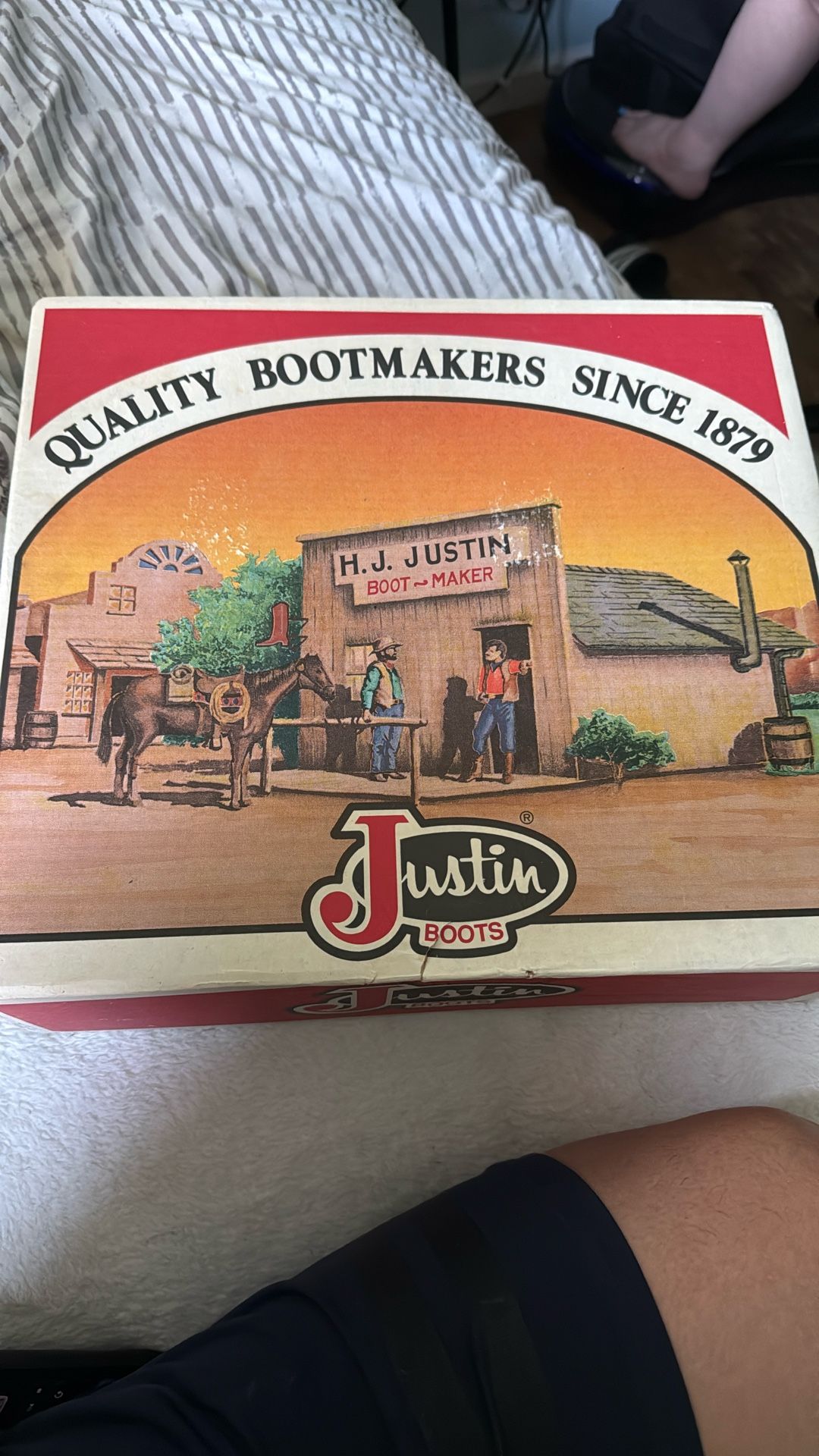 Justin Leather Cowboy Boots for Sale in Sacramento, CA - OfferUp