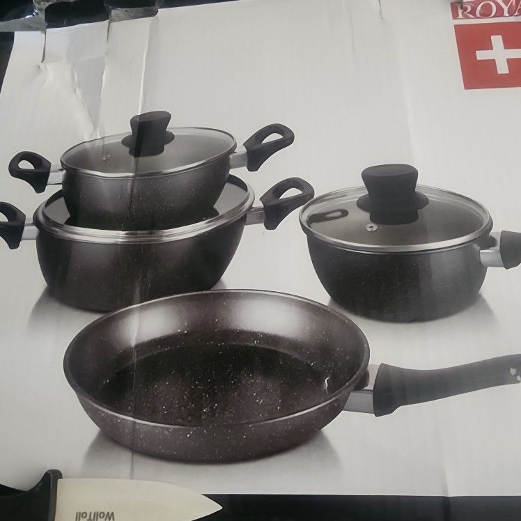 NEW ROYAL Swiss 7pc Cookware Set for Sale in Chicago, IL - OfferUp
