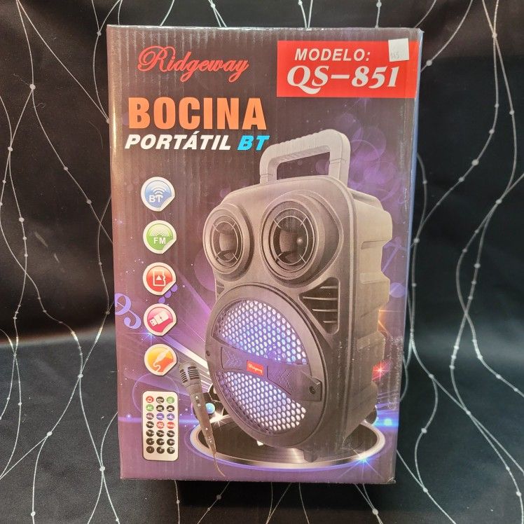 8 Inch New Bluetooth Speaker SD Card, Slot USB Port, FM Radio ...