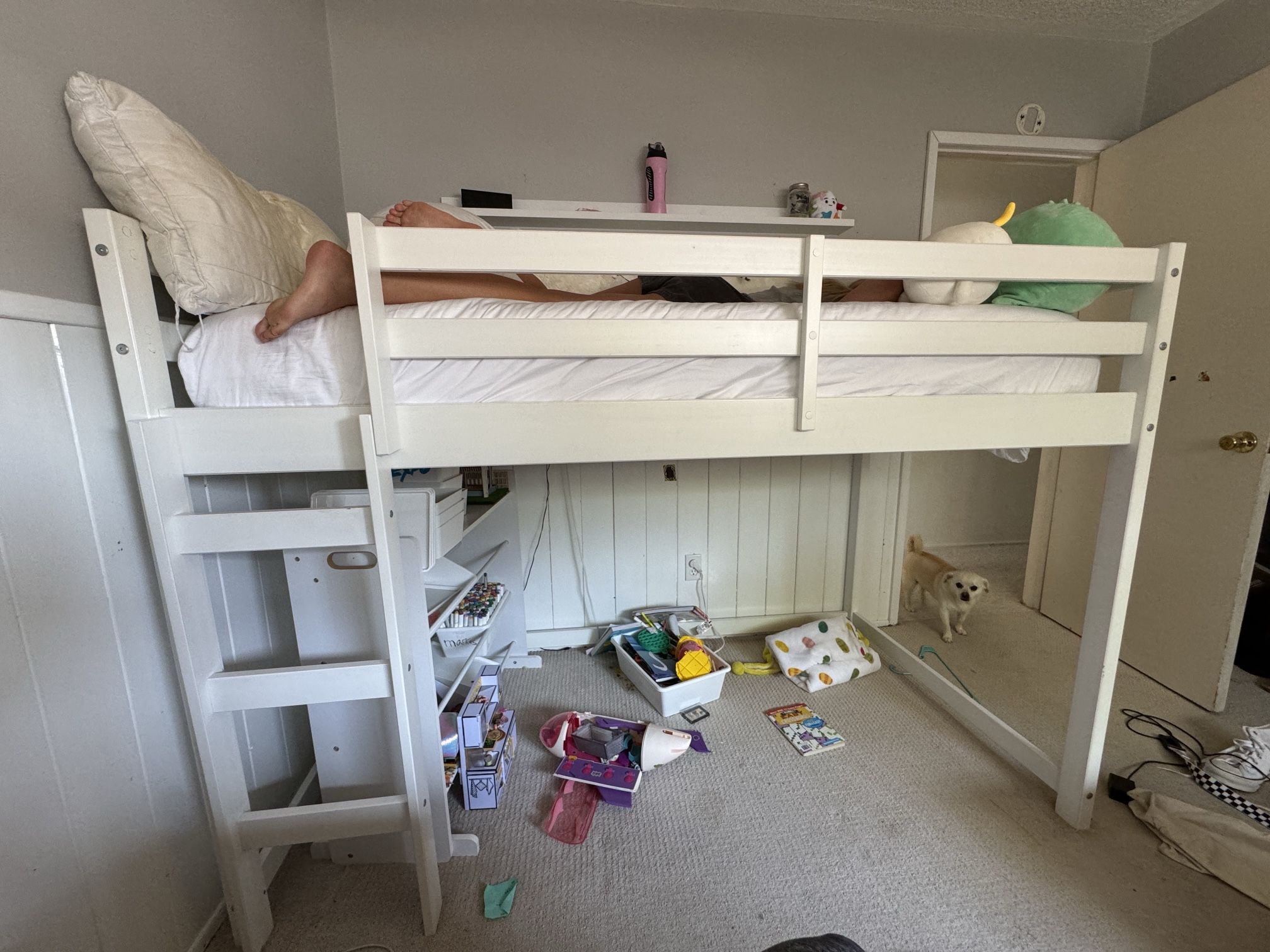 Ackerly twin low loft bed store