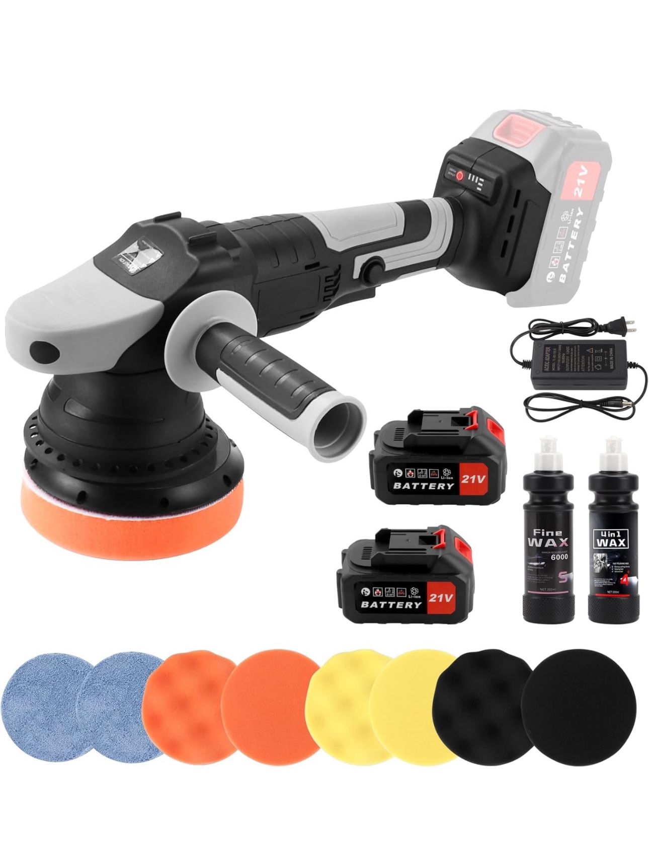 Cordless Buffer Polisher Kit, Polisher for Car Detailing, 5 inch ...