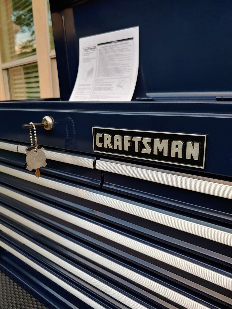 Nice Craftsman Premium Series QuietGlide Midnight Blue Rolling tool Box ...