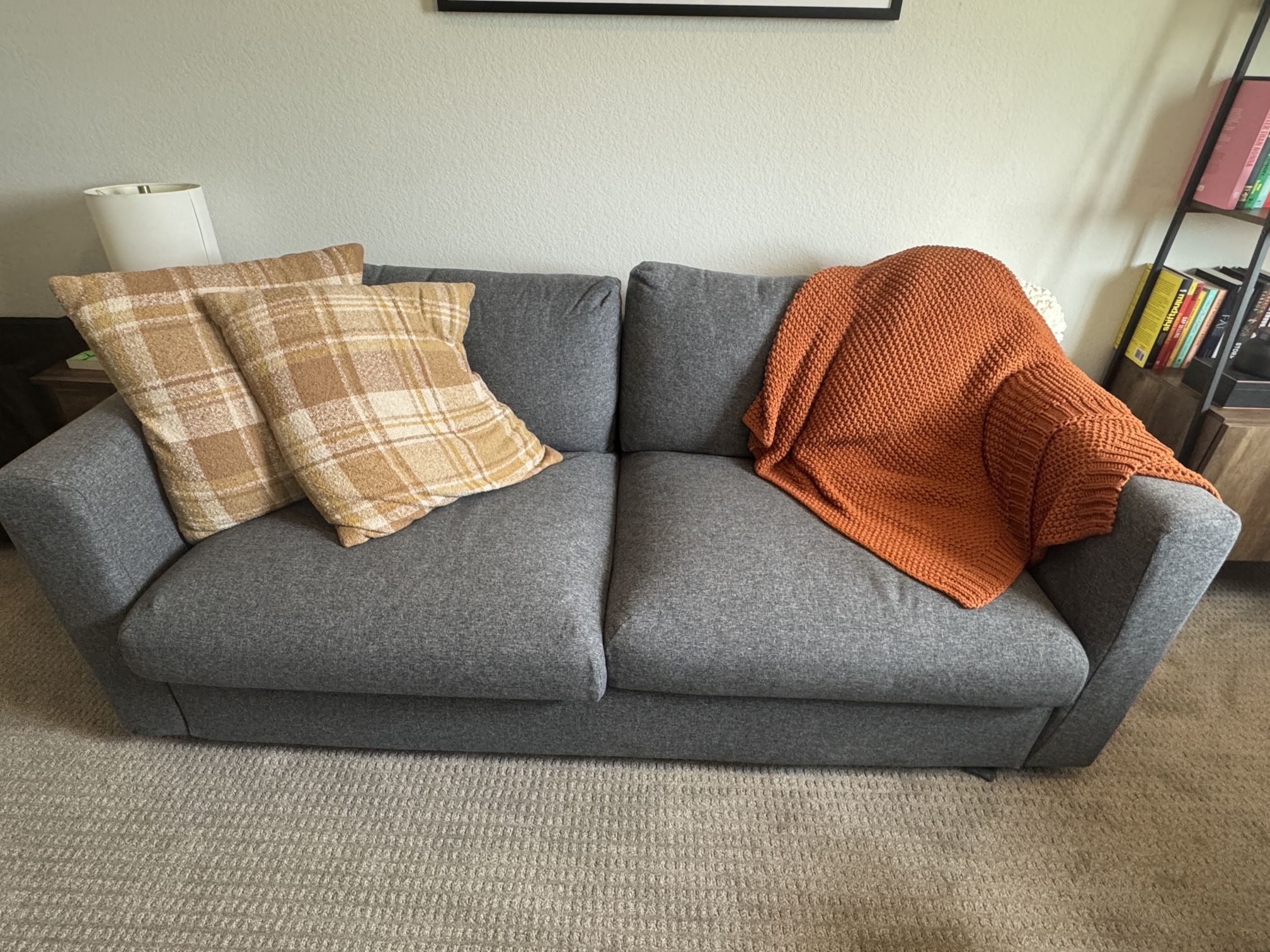 IKEA FINNALA Sleeper Sofa – Blue‑Grey, Excellent Condition – Purchased ...