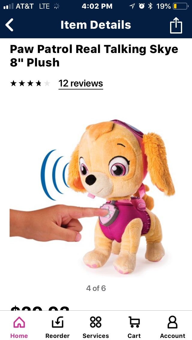 Real Talking Paw Patrol Skye