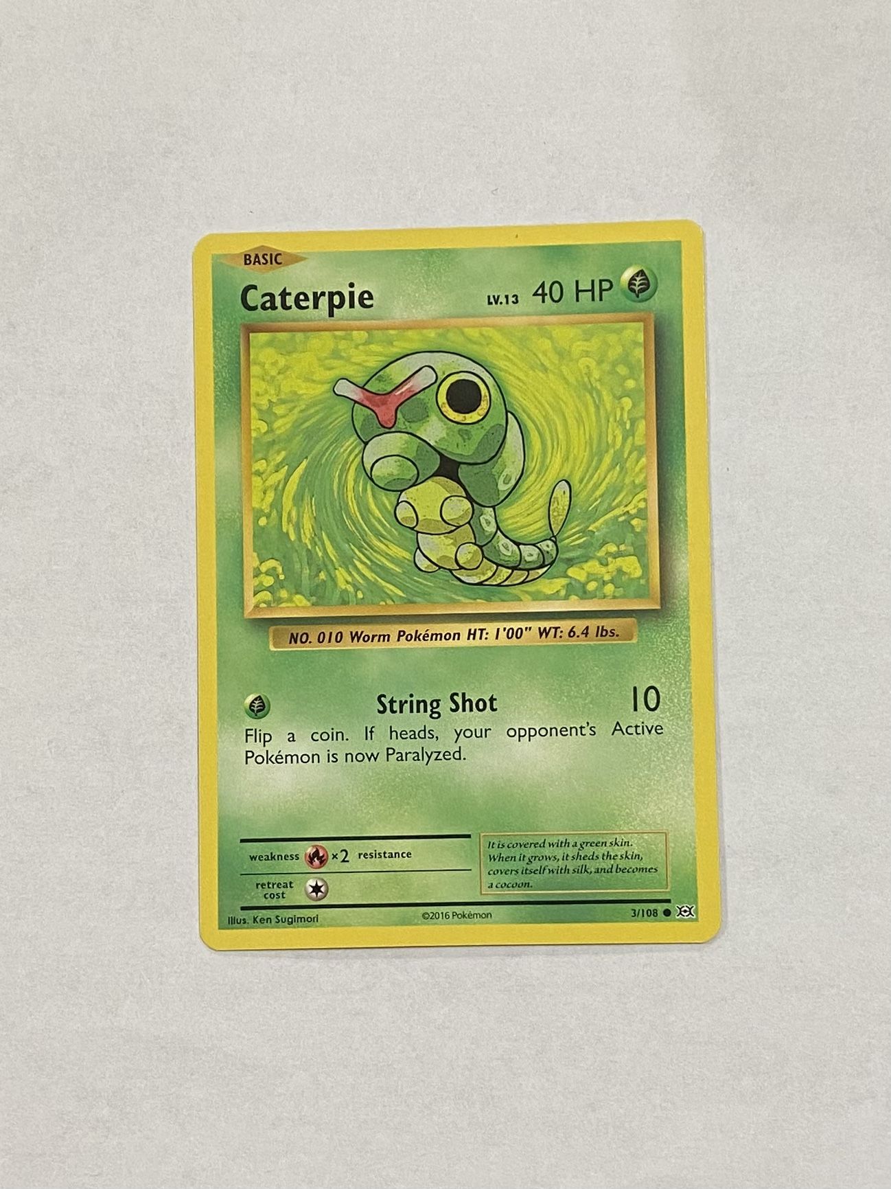 Caterpie Pokemon Card