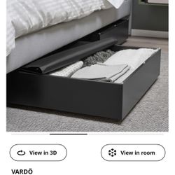 IKEA VARDO Underbed storage box black for Sale in Los Angeles CA OfferUp