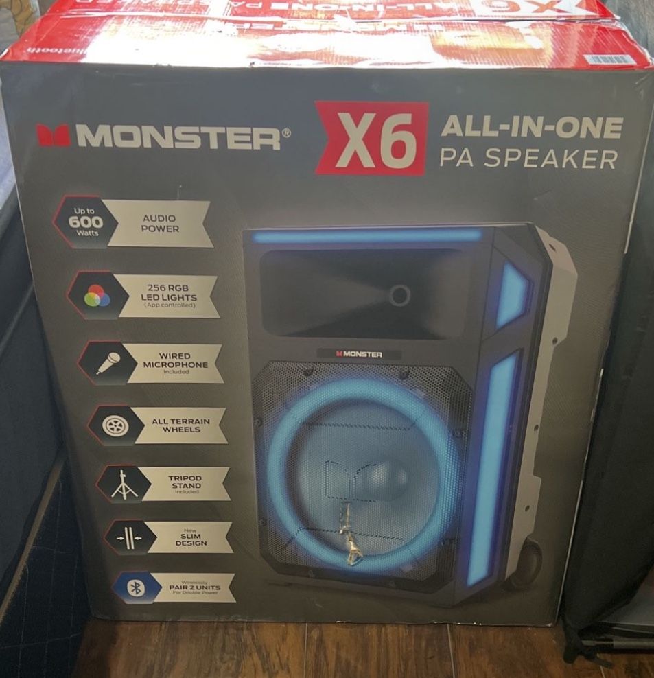 Monster X6 Speaker for Sale in Santa Ana, CA - OfferUp