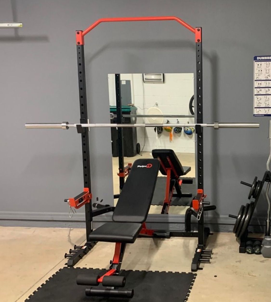 Squat Rack, Bar, Bench, Plates for Sale in Sunset Valley, TX - OfferUp